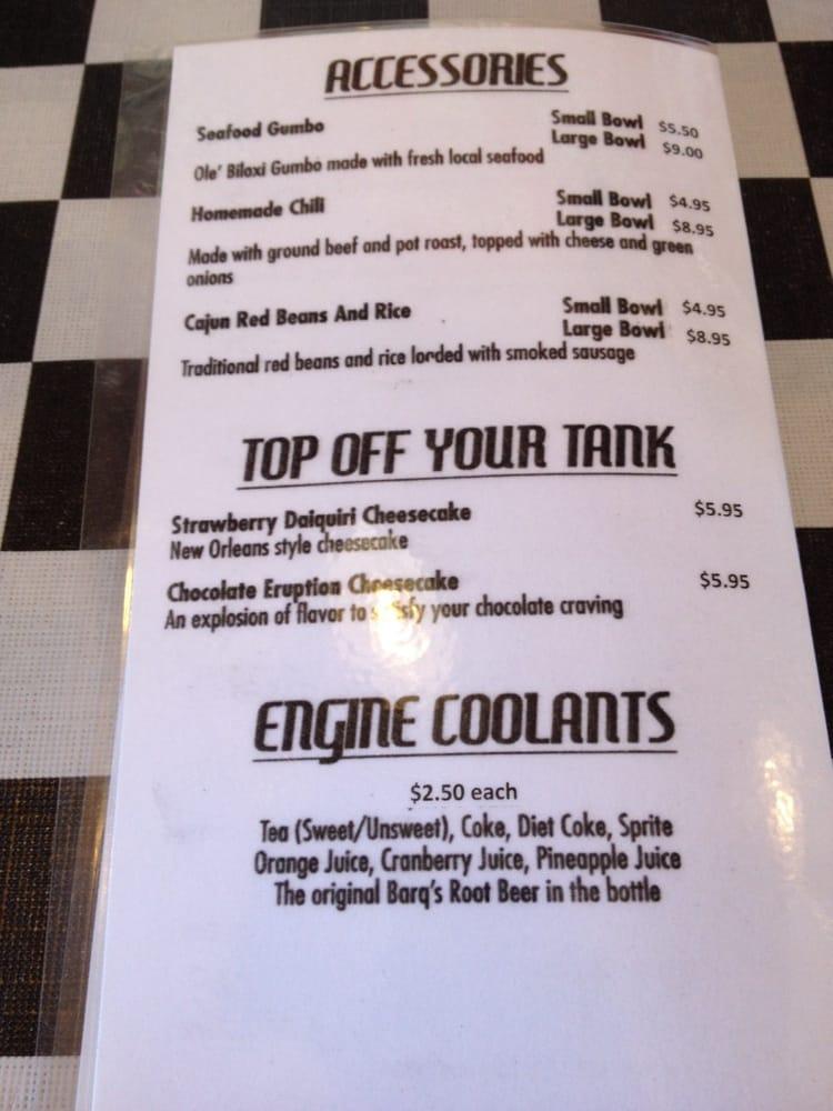 Menu at Fillin' Station pub & bar, Biloxi