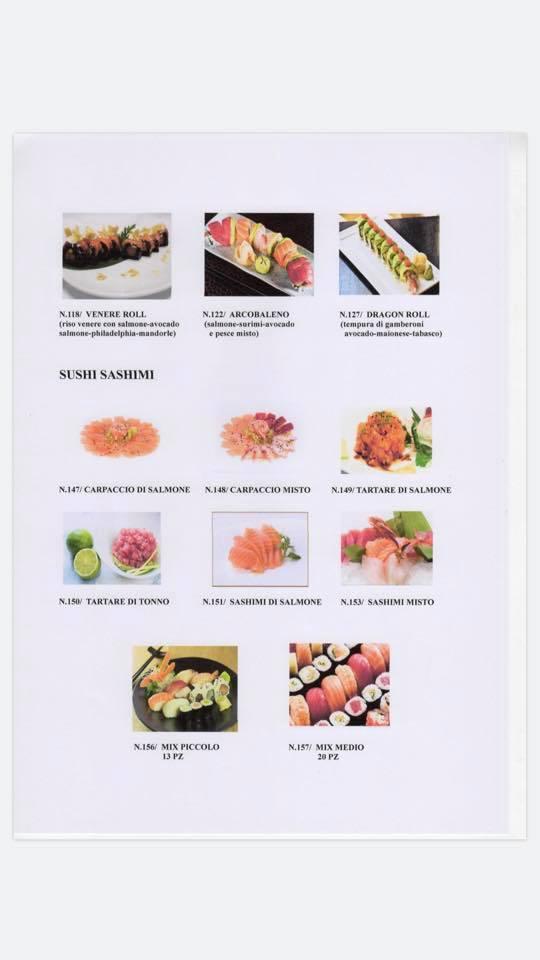 Menu at SUSHI PANDA restaurant, Pederobba