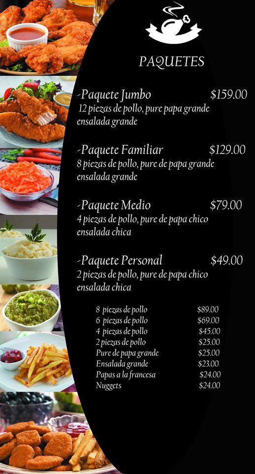 Menu at Crispy chicken restaurant, Ecatepec de Morelos, Blvrd de los ...