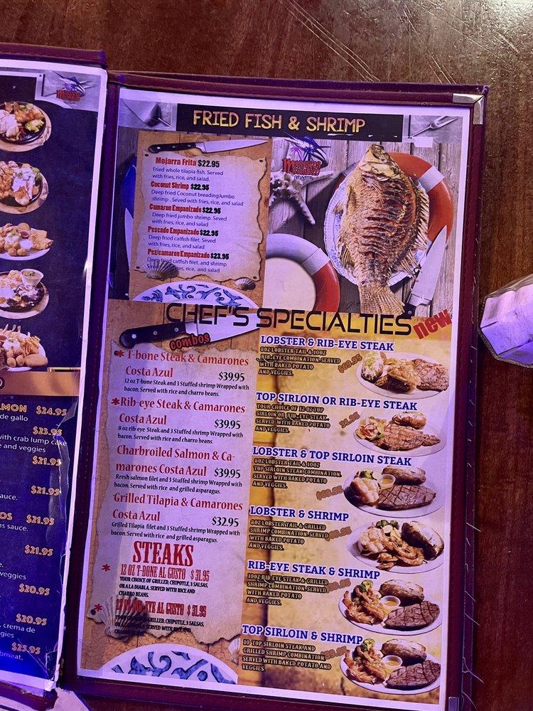 Menu at Mariscos Tampico Karaoke Bar & Lounge, Austin, N Lamar Blvd