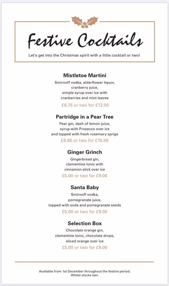 Menu at The Swan at Milton pub & bar, Derby