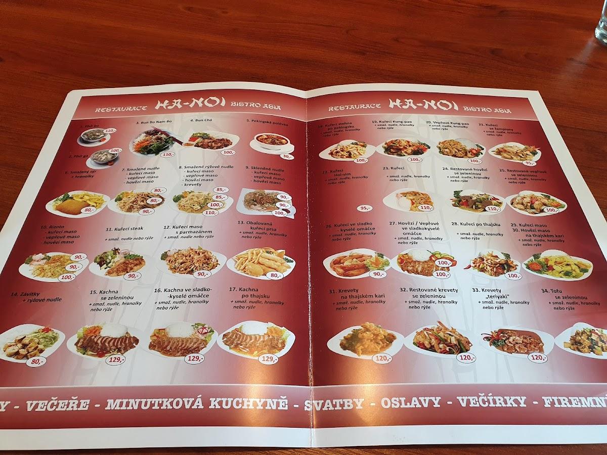Menu at Bistro a restaurace Ha Noi restaurant, Nejdek