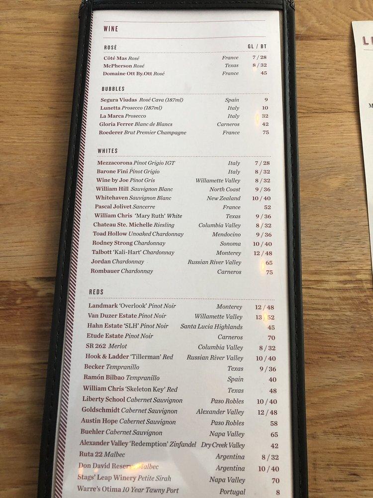 Menu at Jack Allen's Kitchen pub & bar, Austin, W Anderson Ln. Suite D