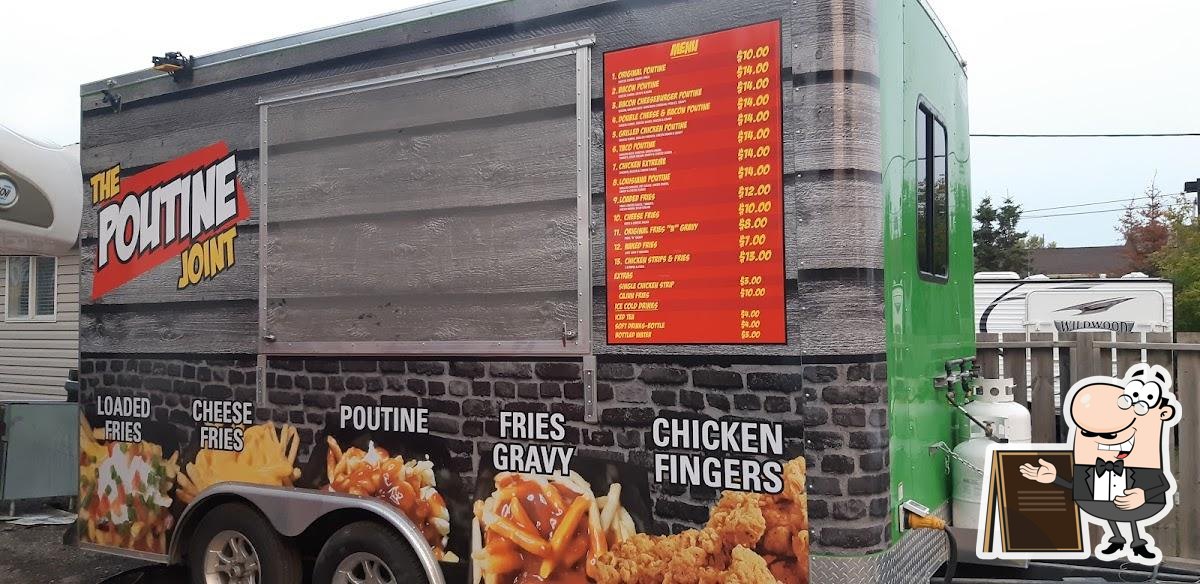 Menu at the poutine joint restaurant, Yorkton