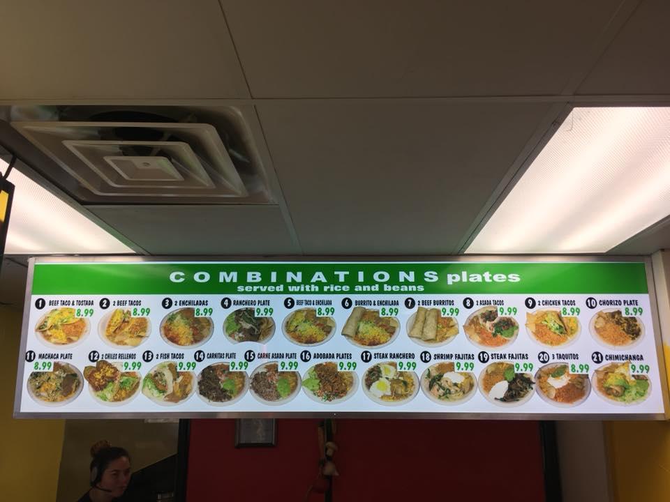 Menu at Charritos Mexican Food restaurant, Tooele