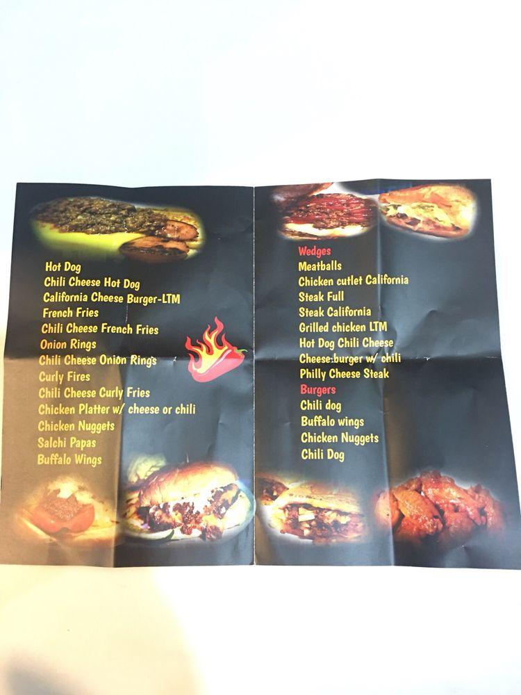 Menu at Hubba's fast food, Port Chester
