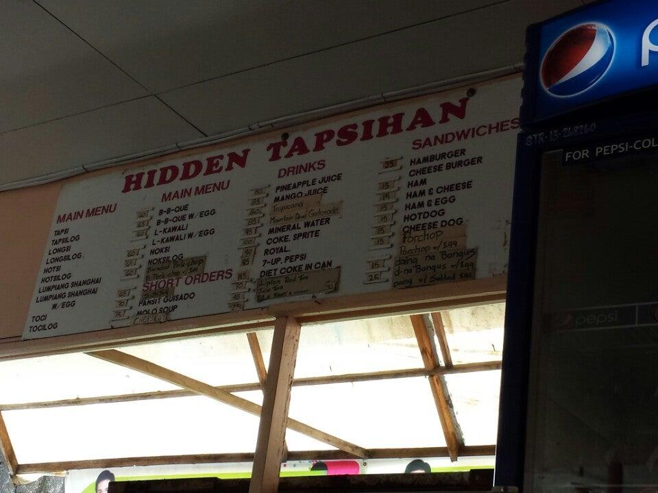Menu at Hidden Tapsihan, Imus, Wakas