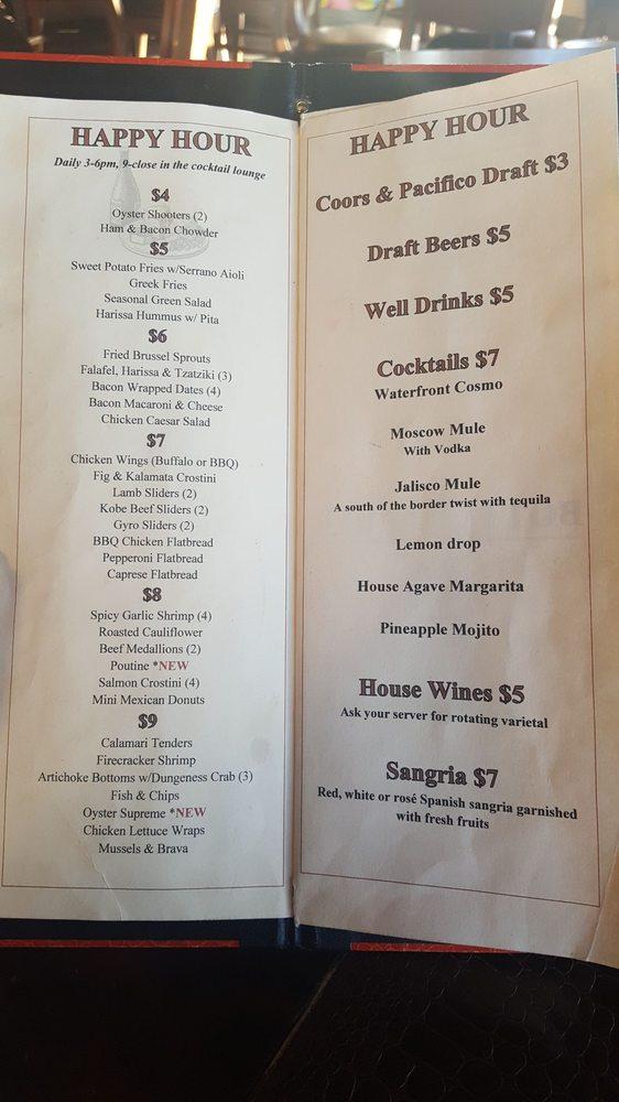 Menu at Demetris Woodstone Taverna pub & bar, Edmonds