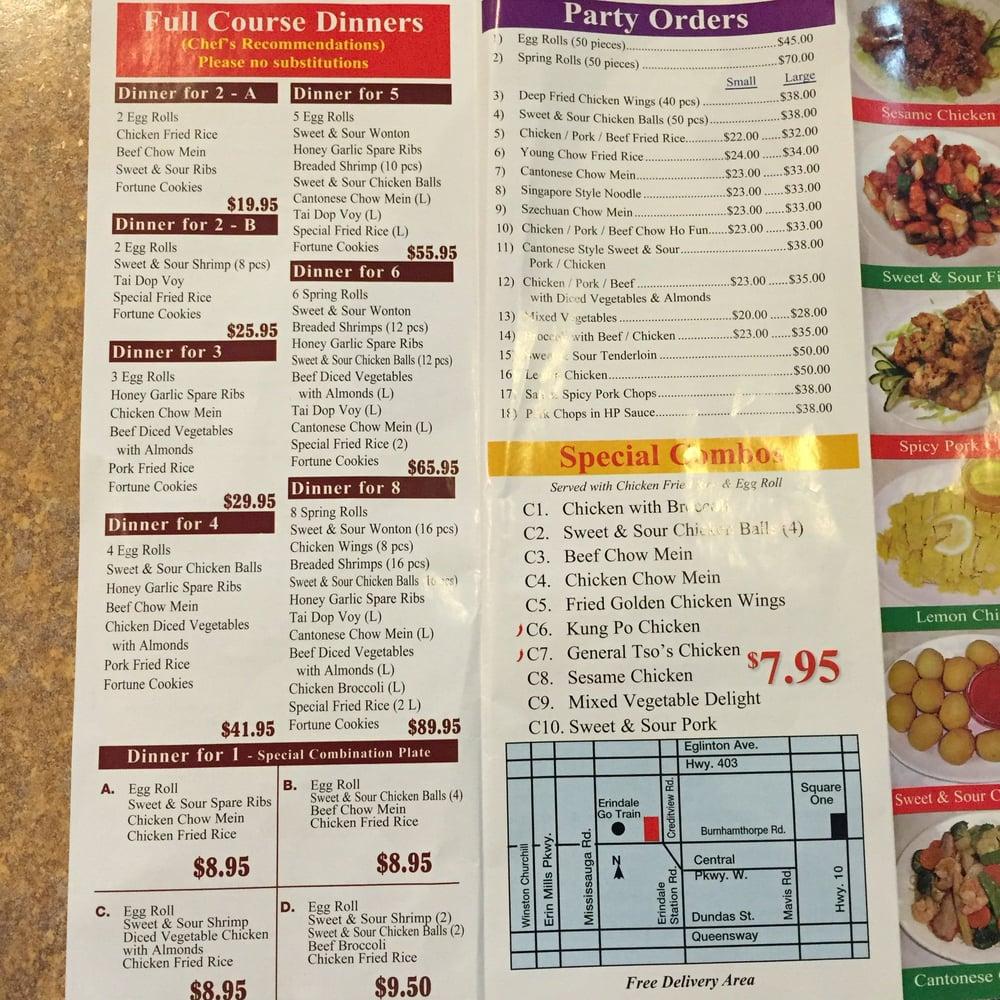 Menu at Phoenix Chinese Restaurant, Mississauga, Creditview Rd