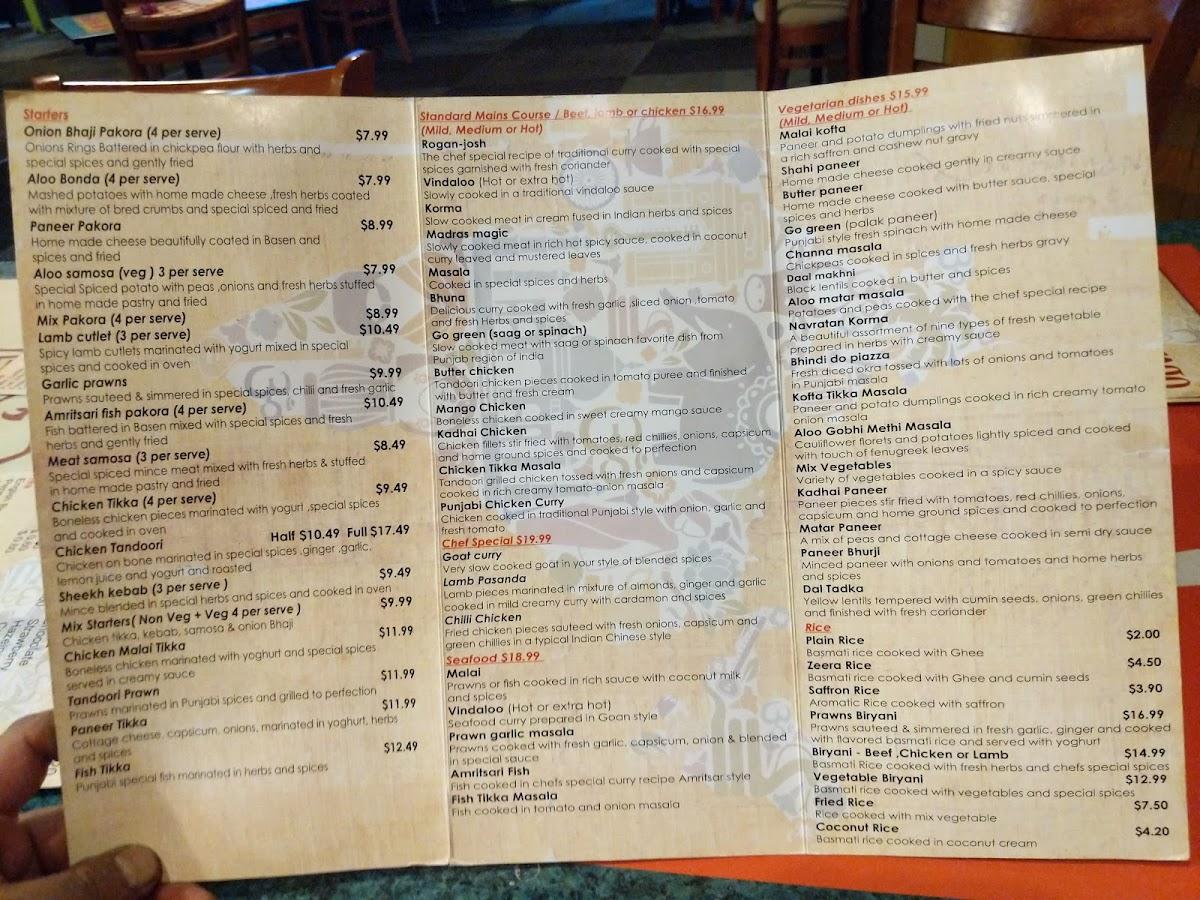 Carta del restaurante Nanango food junction, Nanango
