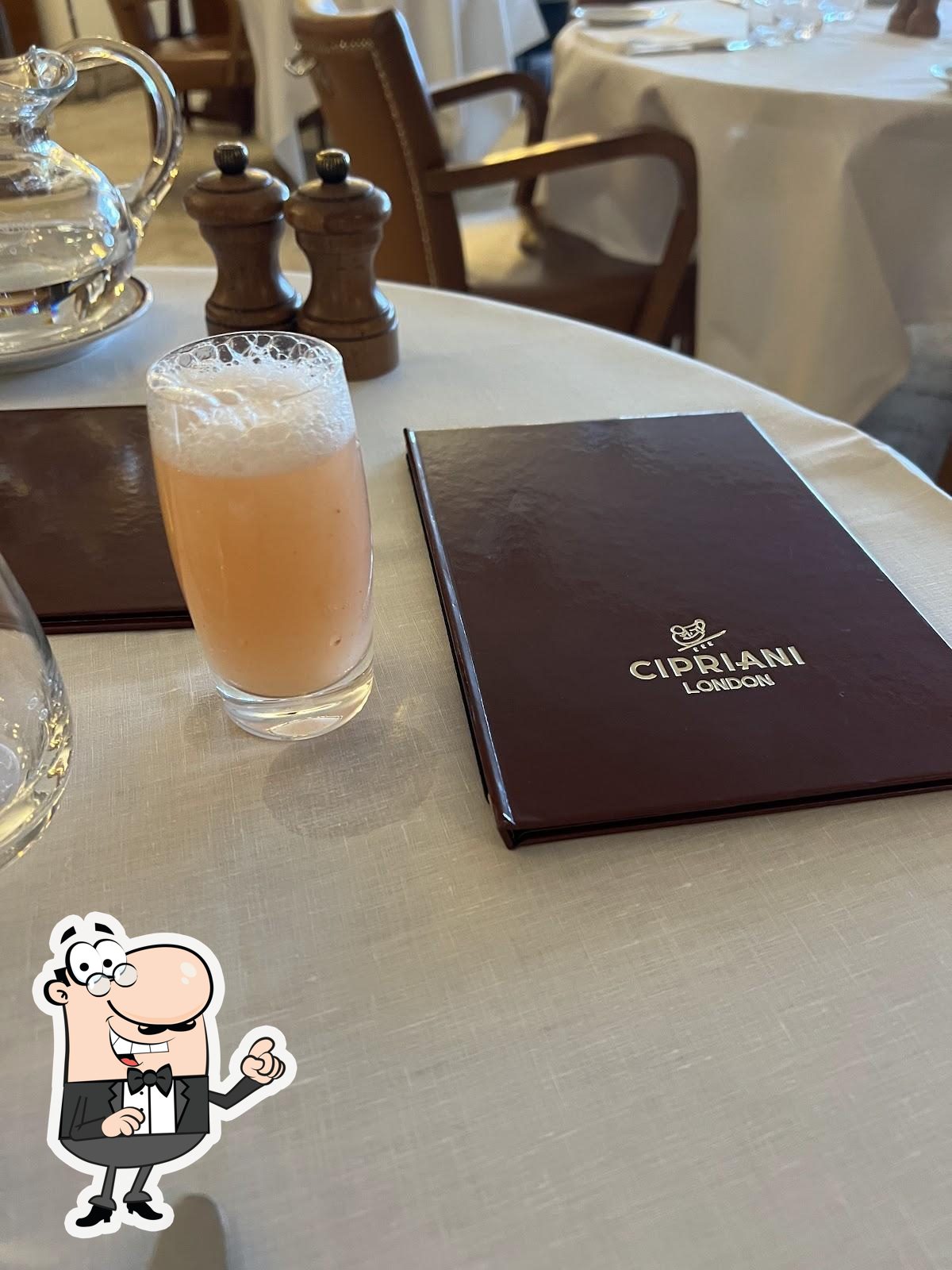 Cipriani London, London - Restaurant menu, prices and reviews