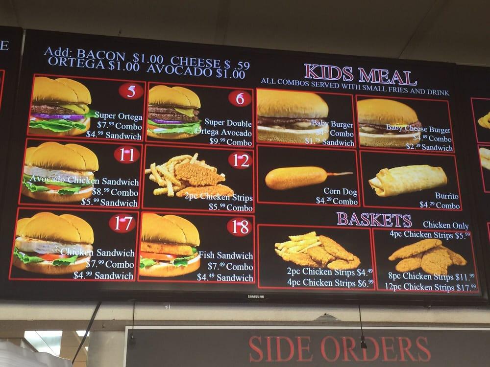 Frosty King Golden Hills Menu