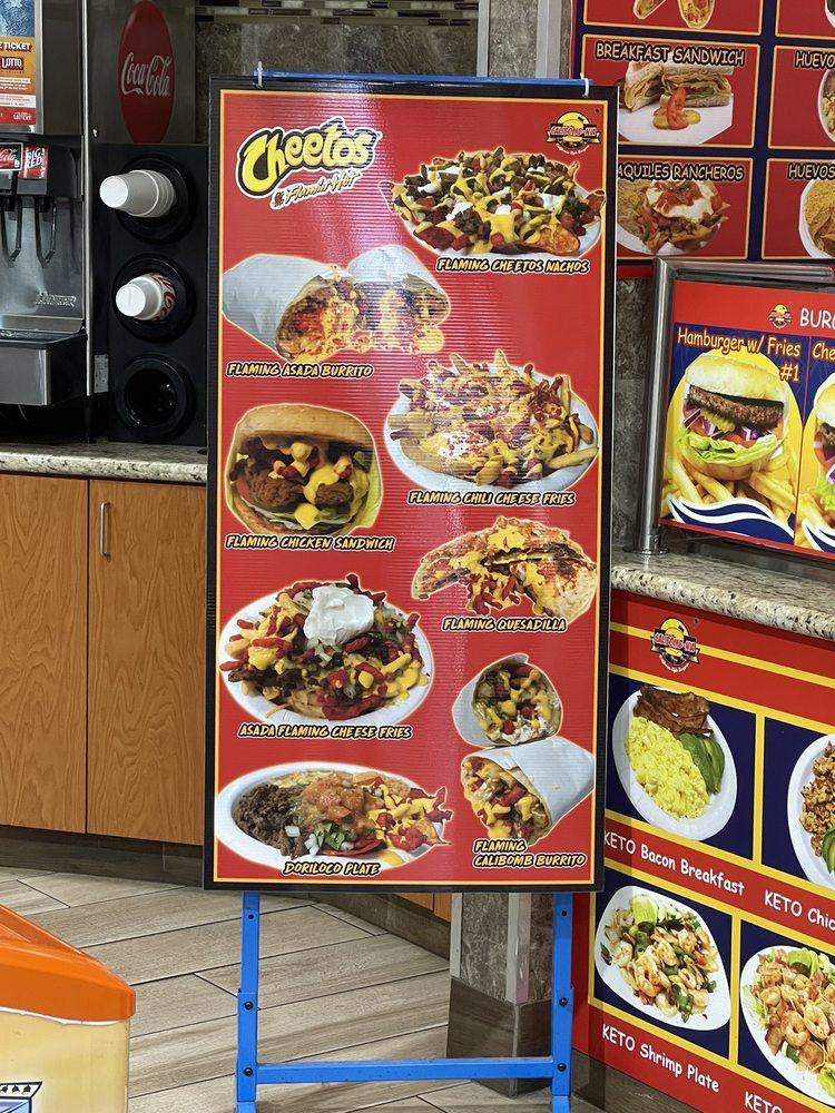 Menu at Cali Burgers fast food, Spring, Kuykendahl Rd