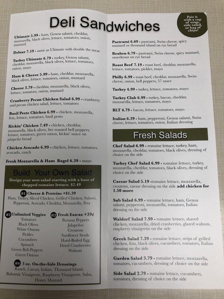 Menu at Heavenly Buns Deli desserts, Ada