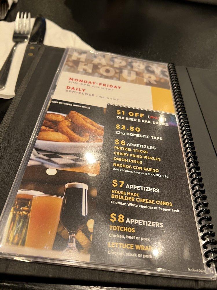 Menu at Boulder Tap House pub & bar, St. Cloud