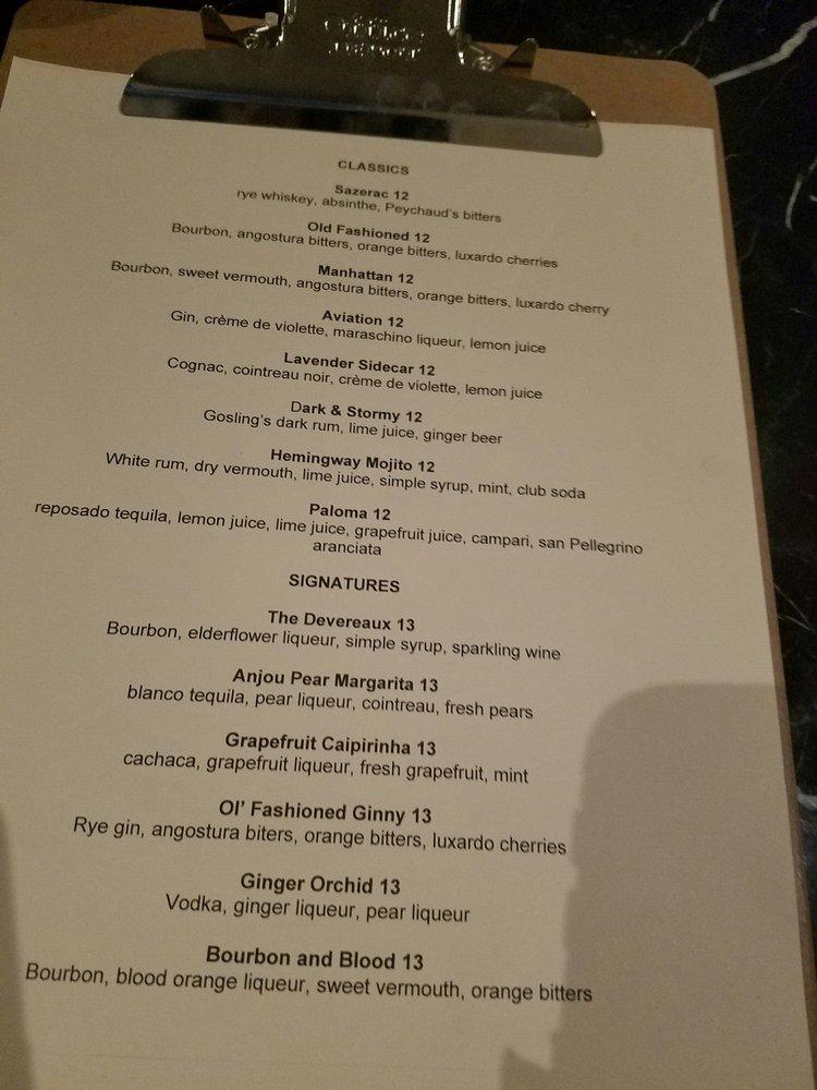 Menu at Bait pub & bar, St. Louis, Lindell Blvd