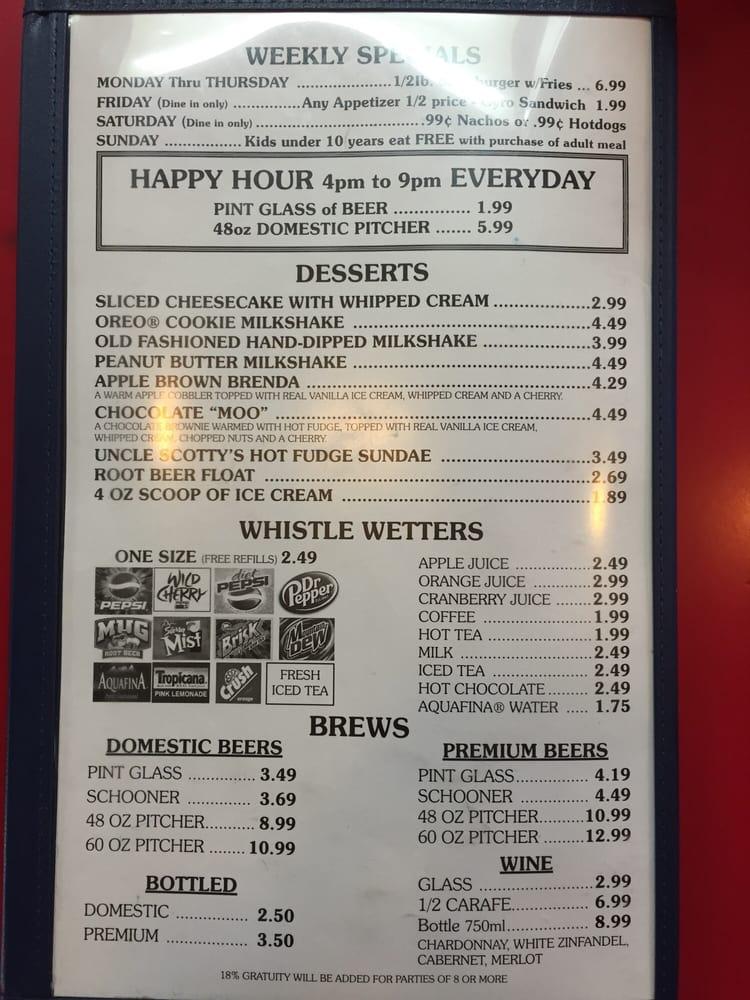 Menu at The Weevil Burger Restaurant, La Mesa, Fletcher Pkwy