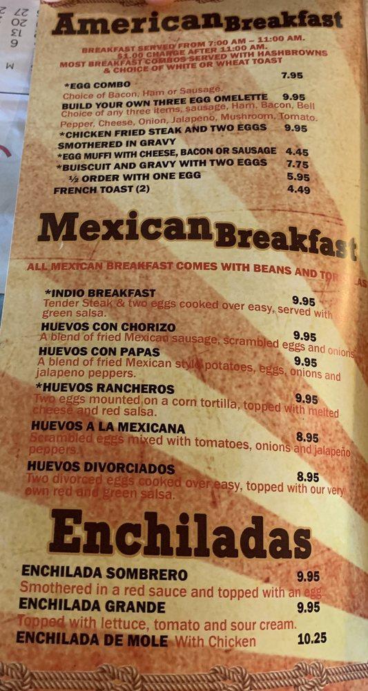 Menu at El Alazan Mexican Restaurant ll, Florence