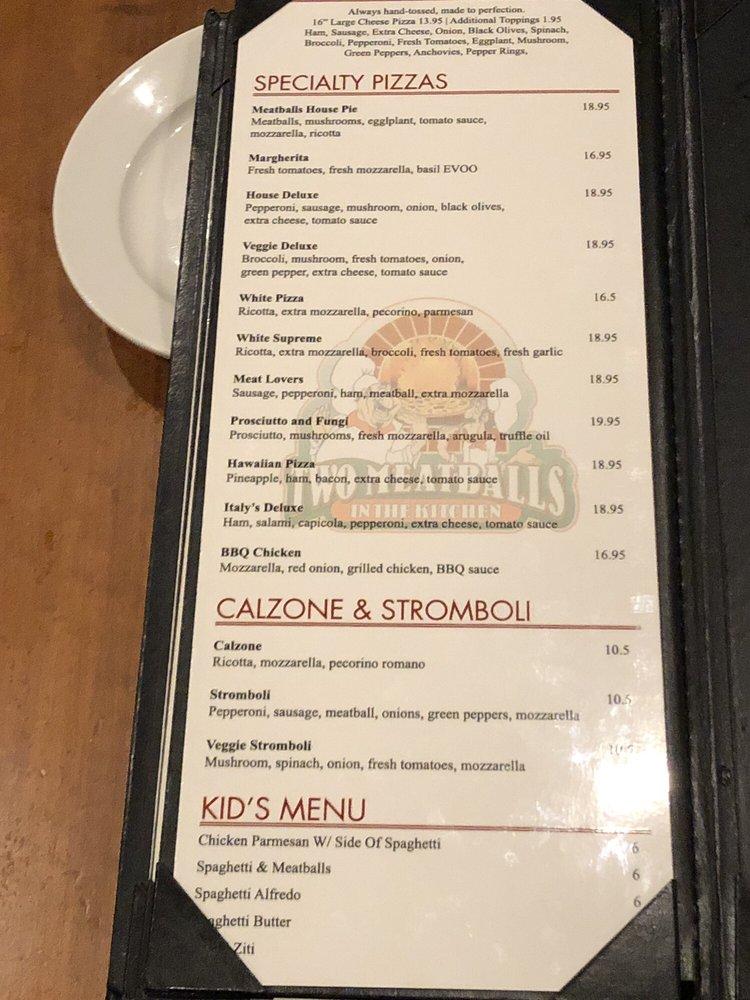 Menu at Two Meatballs In The Kitchen - Fort Myers pub & bar, Fort Myers