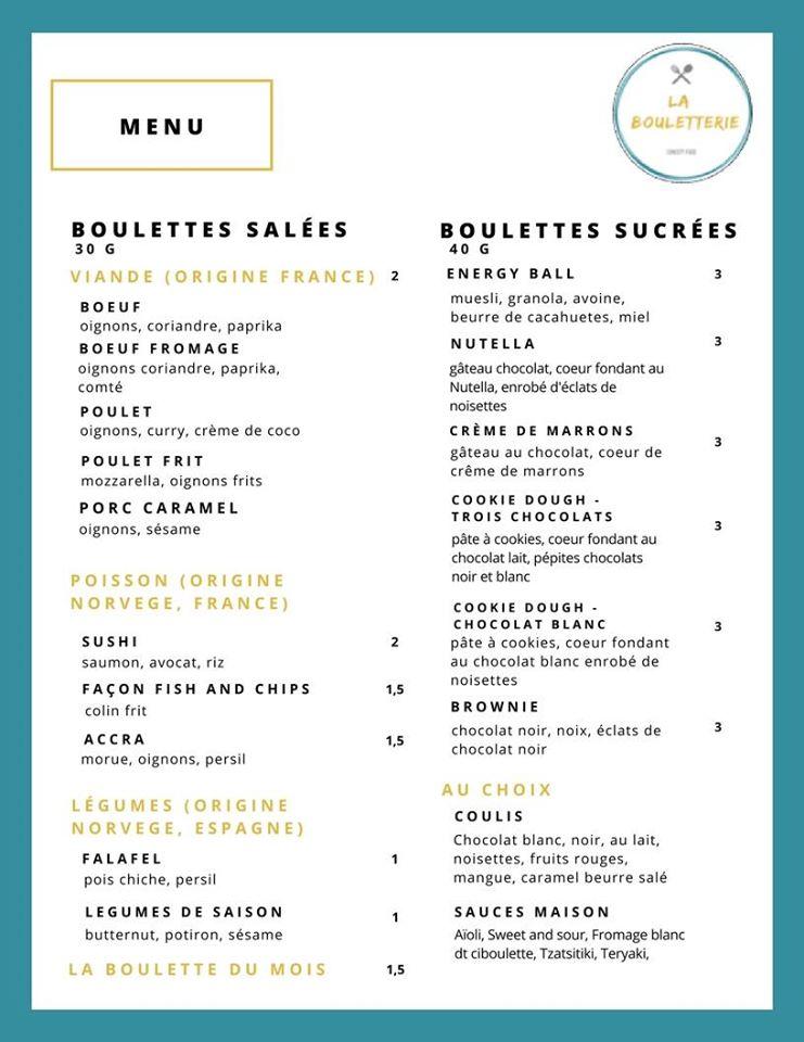 Menu at Boulangerie, Lyon, 9 Pl. Aristide Briand