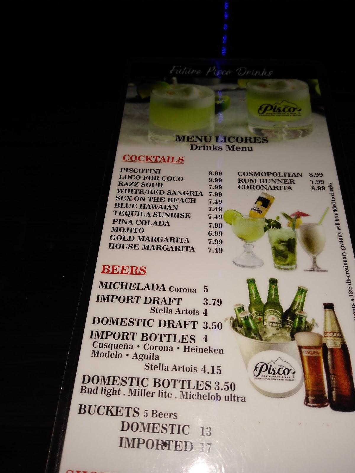 Carta de Pisco Restaurant and Bar, Tampa