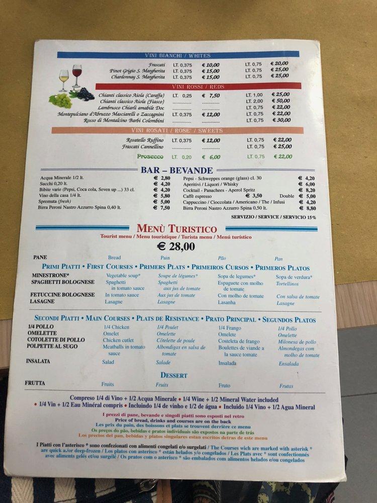 Speisekarte von Ristorante Da Paolo, ROM, Viale Vaticano