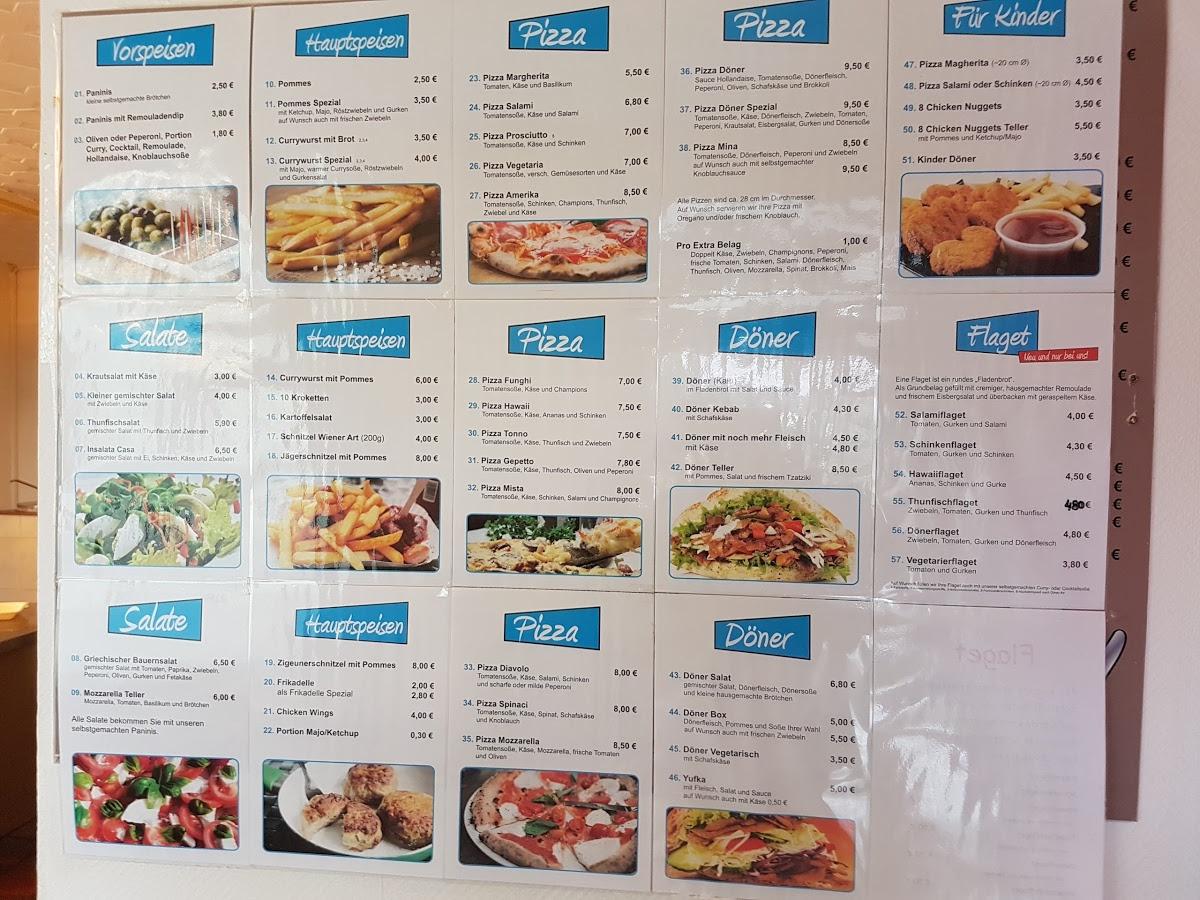Speisekarte von Imbiss Mina restaurant, Wurster Nordseeküste