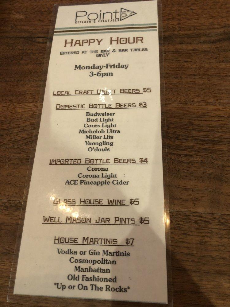 Menu at Point 57 Kitchen & Cocktails restaurant, Cape Coral