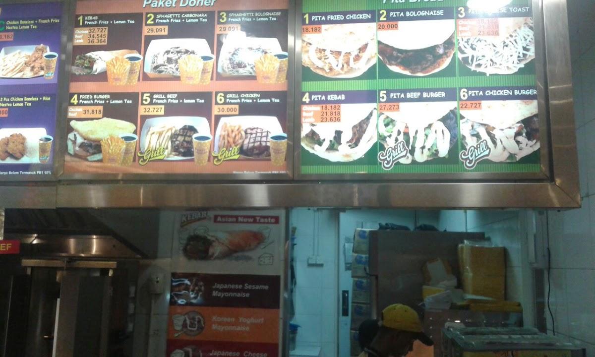 Menu at Doner Kebab, Surabaya, Jl. Puncak Sambisari