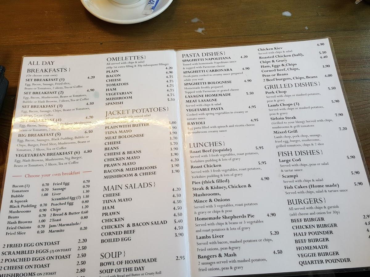 Menu at Caterham Cafe & Bistro, Caterham