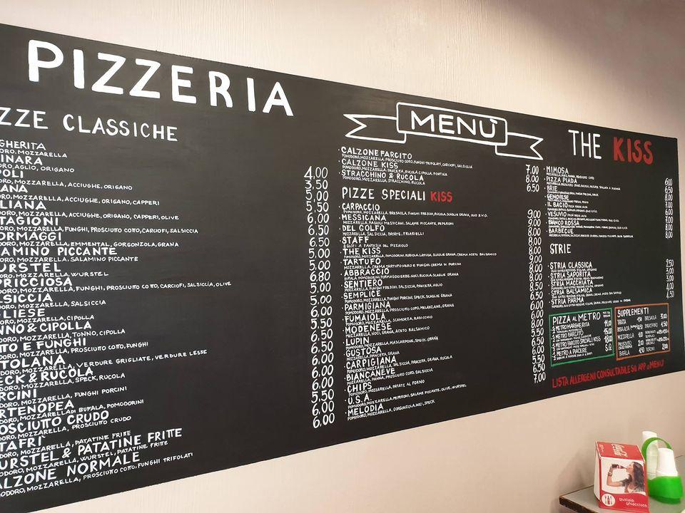 Menu at Pizzeria The Kiss, Carpi, Via A. Meucci