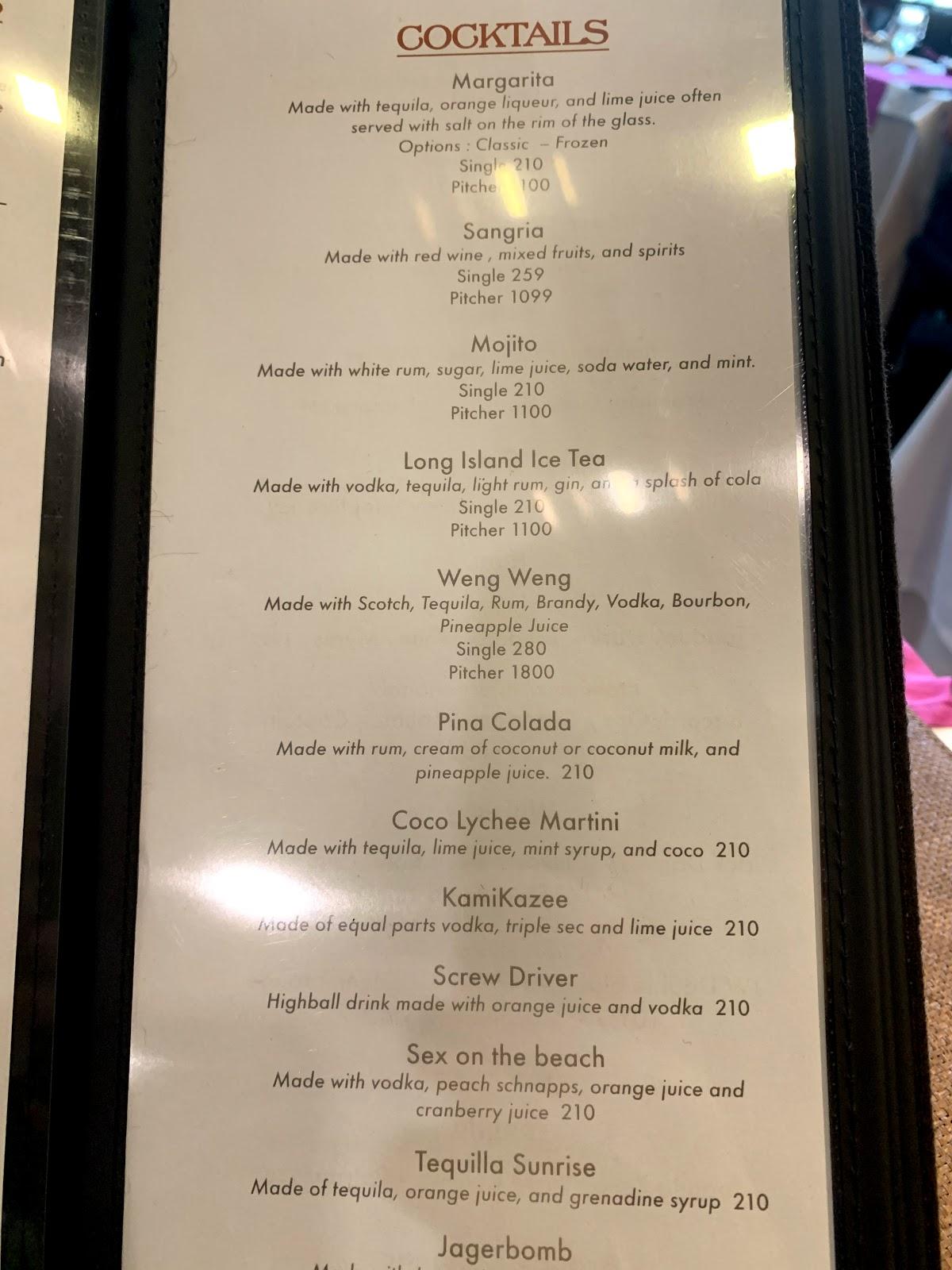 Menu at Queens at Bollywood - BGC restaurant, Taguig, Ground Floor