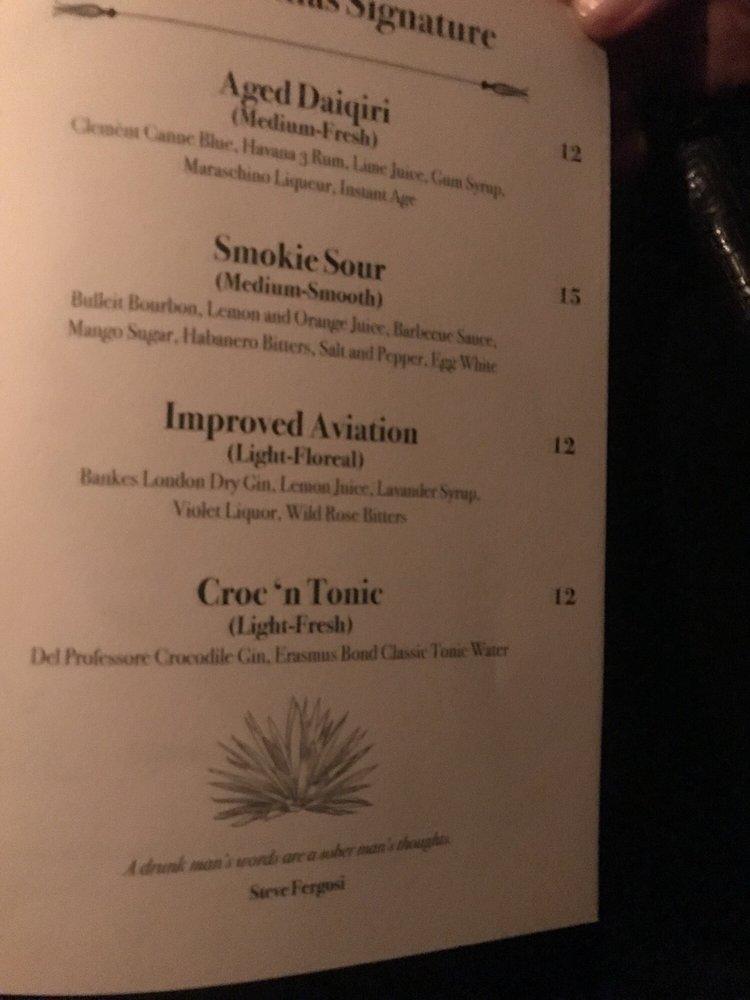 Menu at Jerry Thomas Speakeasy pub & bar, Rome