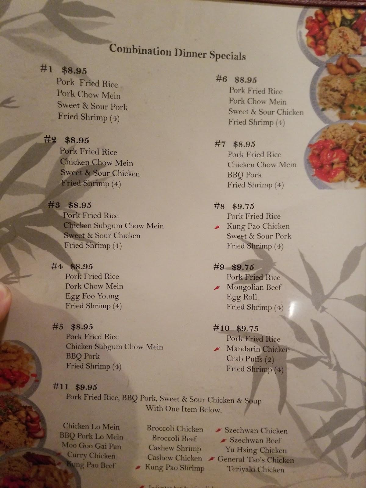 Menu at Panda Garden Restaurant, Sunnyside