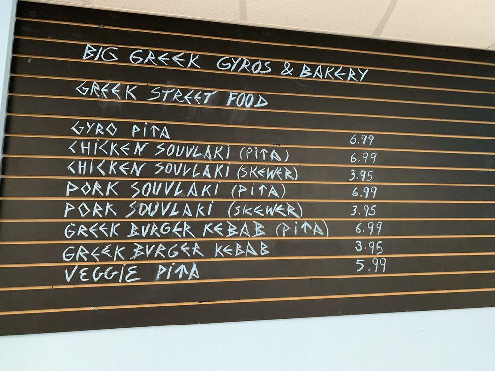 Big Greek Gyros & Bakery, Dunedin - Restaurant menu, prices and reviews