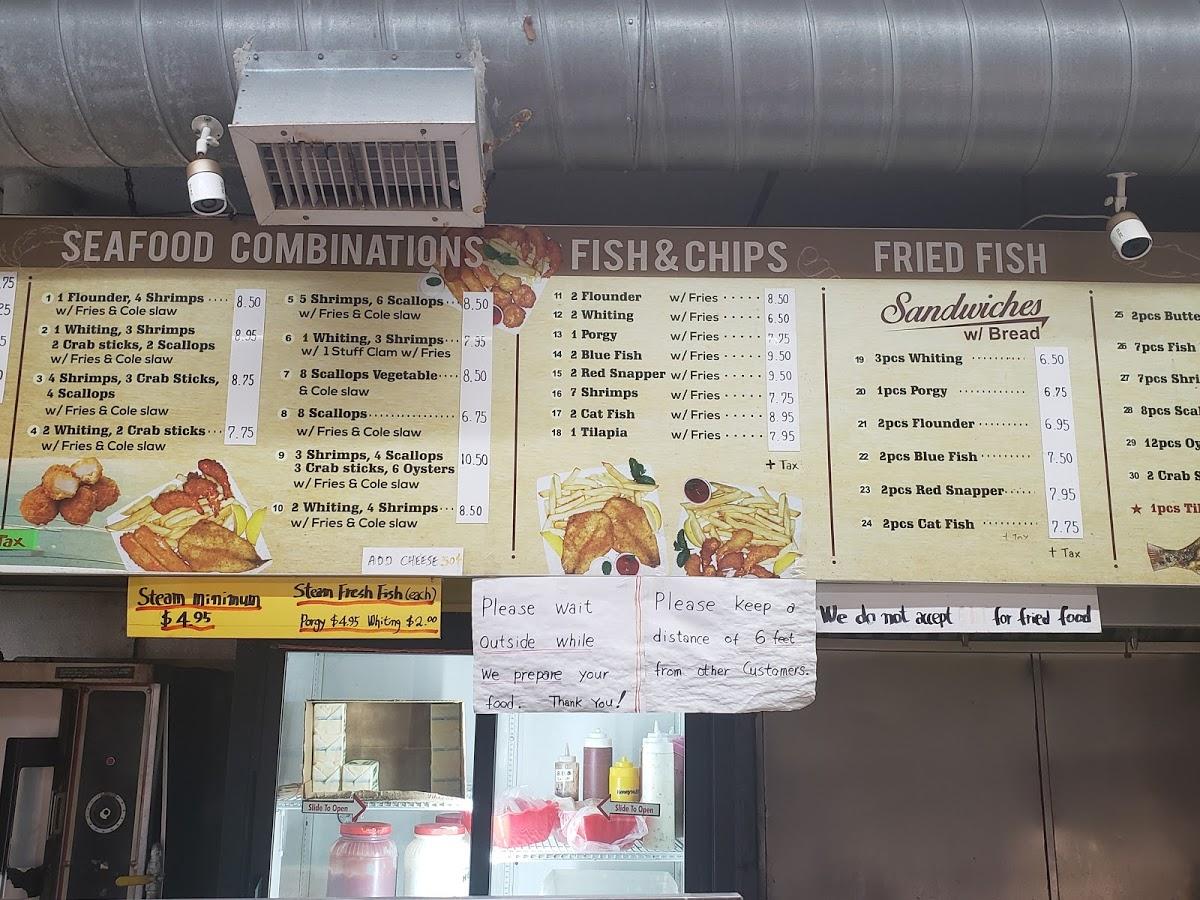 Carta del restaurante Main Street Fish Market, Hempstead