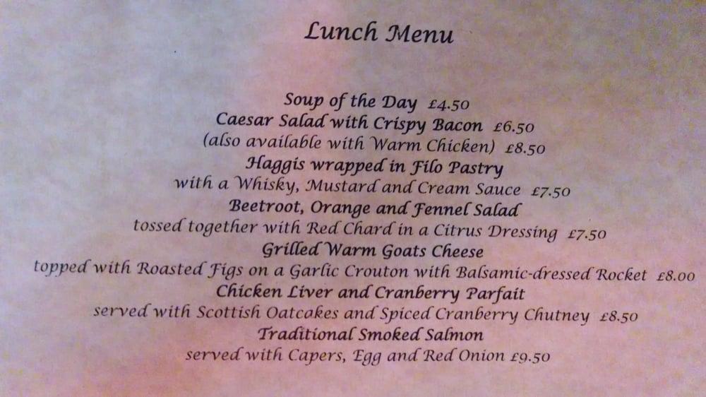 Menu at The Dome pub & bar, Edinburgh, 14 George St