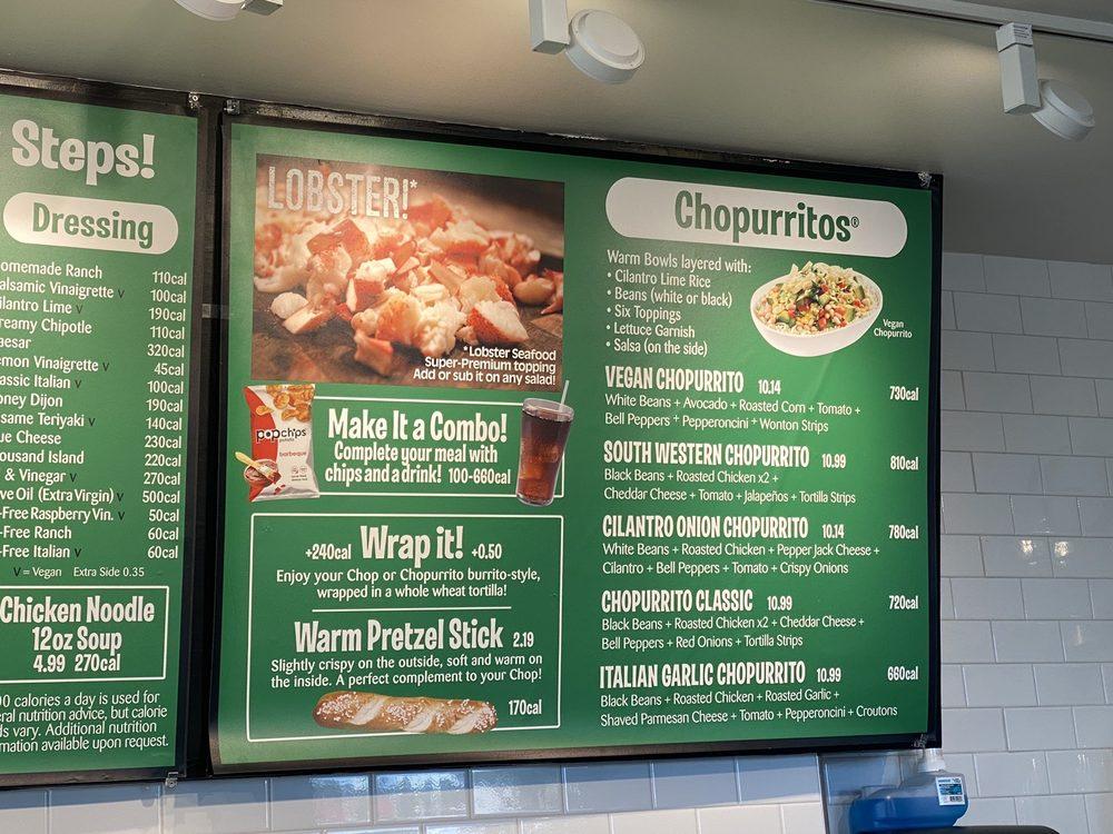 Menu at Chop Stop restaurant, Chino Hills