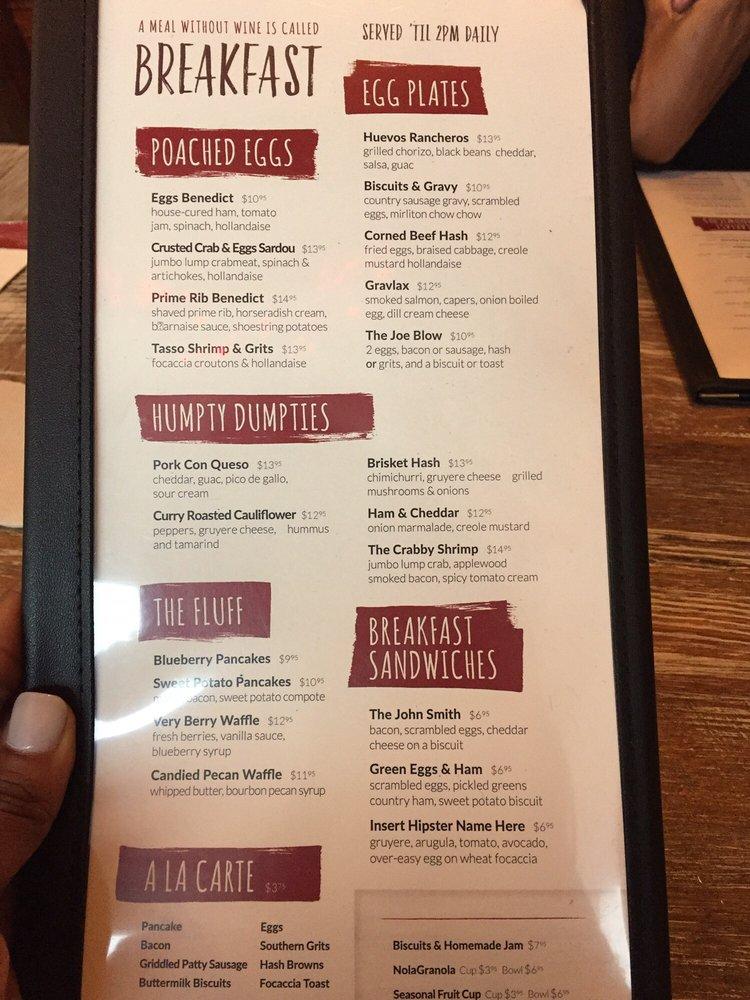 Menu at Red Dog Diner pub & bar, New Orleans