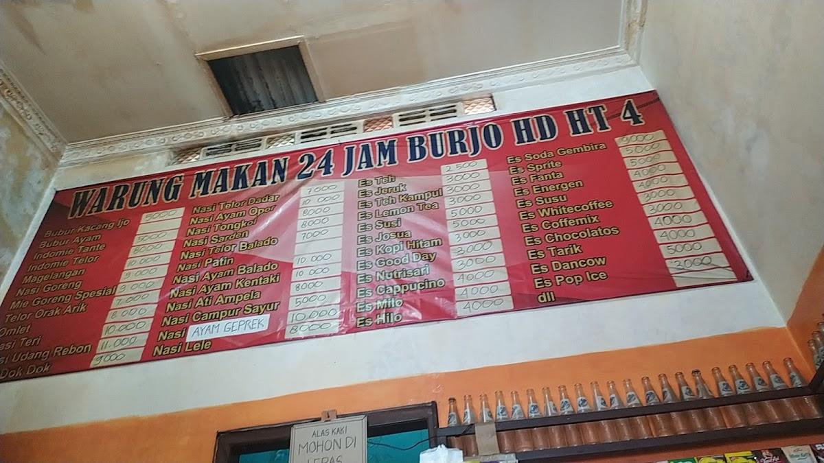 Menu at BURJO HD HT 4 restaurant, Surakarta
