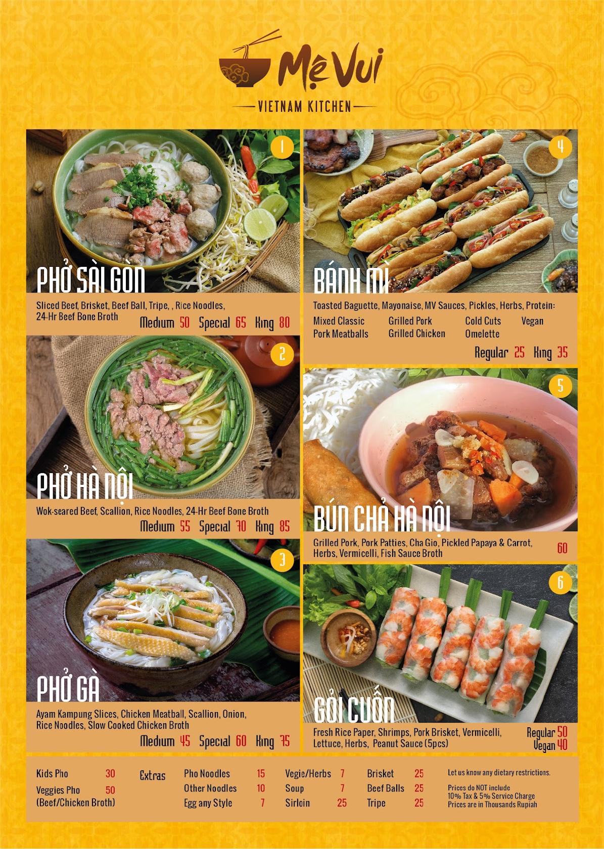 Menu at HoiAn by MeVui restaurant, Mengwi