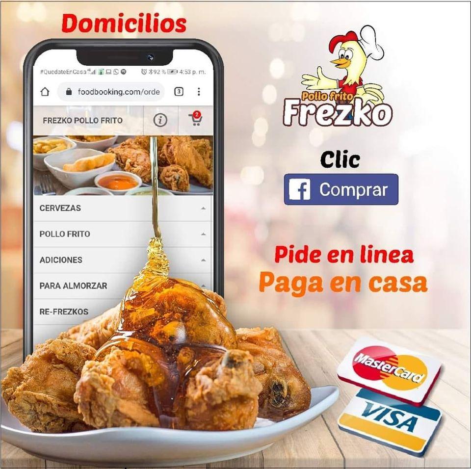 Menu at Frezko Pollo Frito restaurant, Zipaquirá