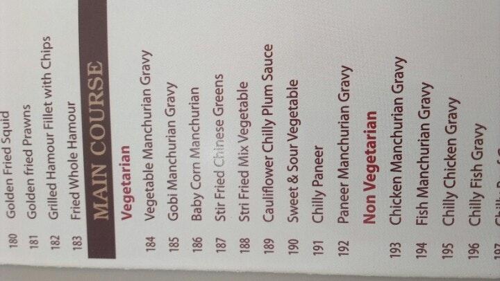 Menu at Green Park Restaurant, Dubai, A B S Towers
