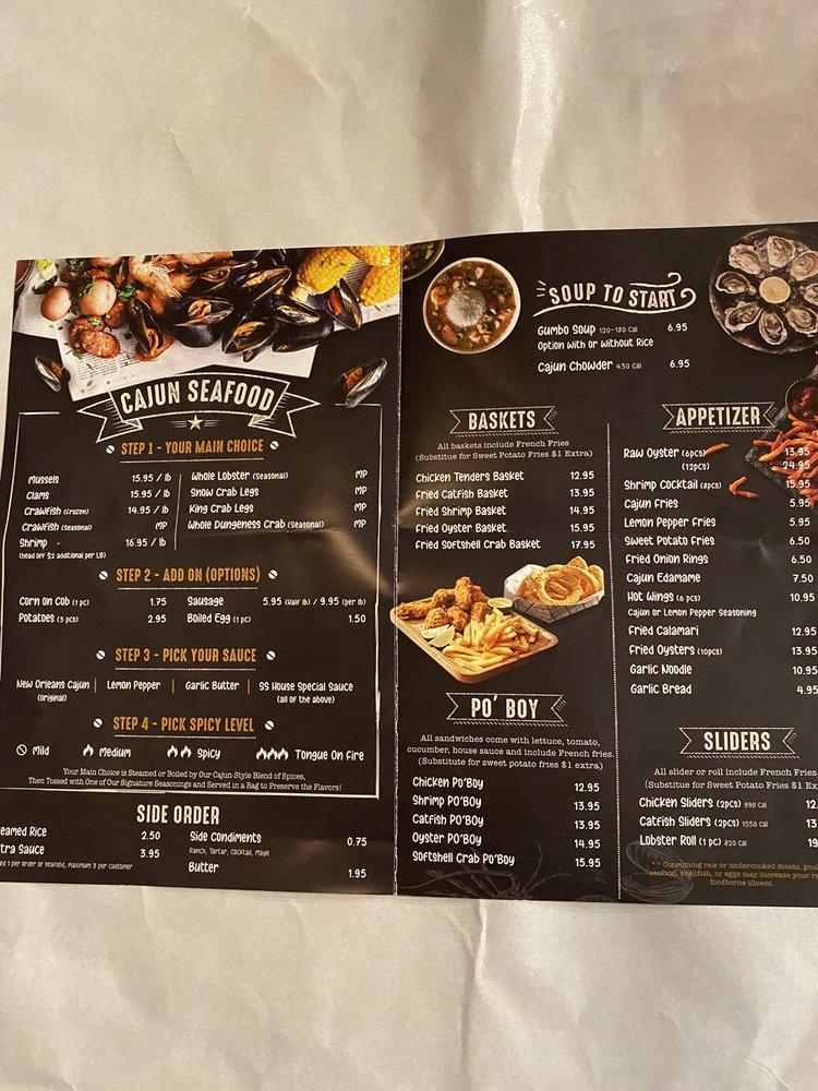 Menu at Shell Shock Seafood House restaurant, Alameda