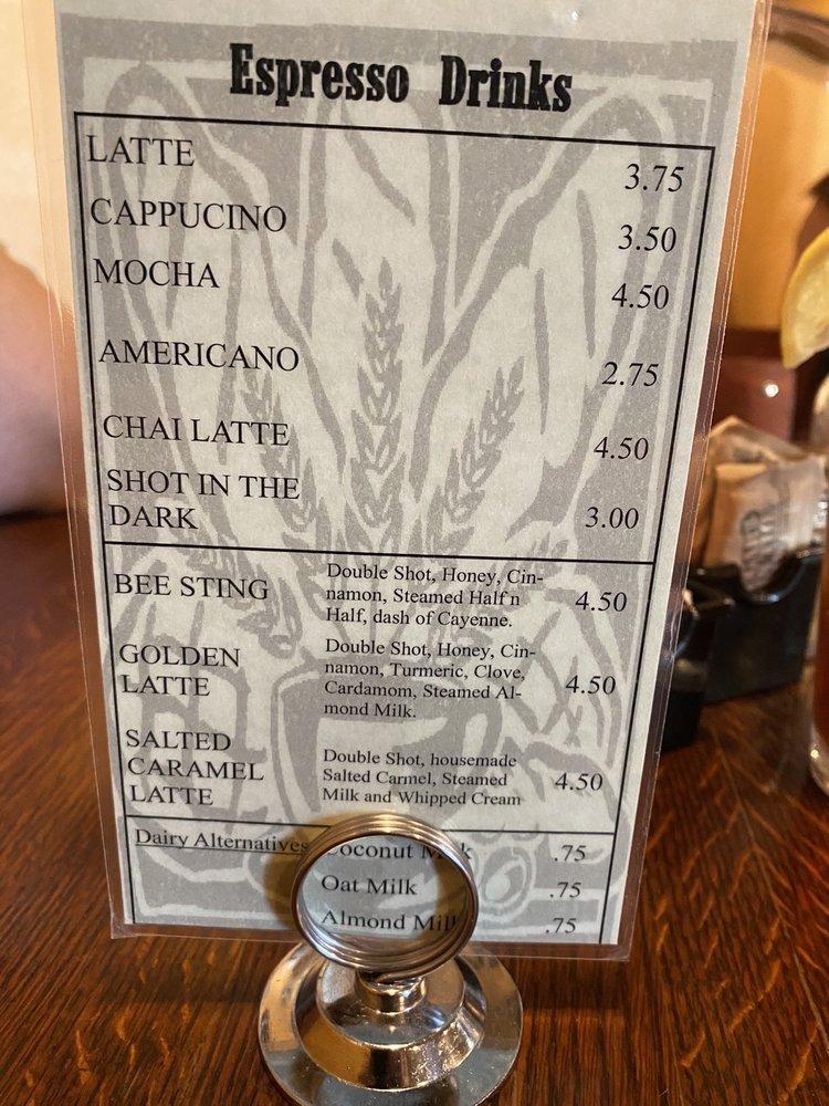 Menu at The Knead Café restaurant, Kalispell