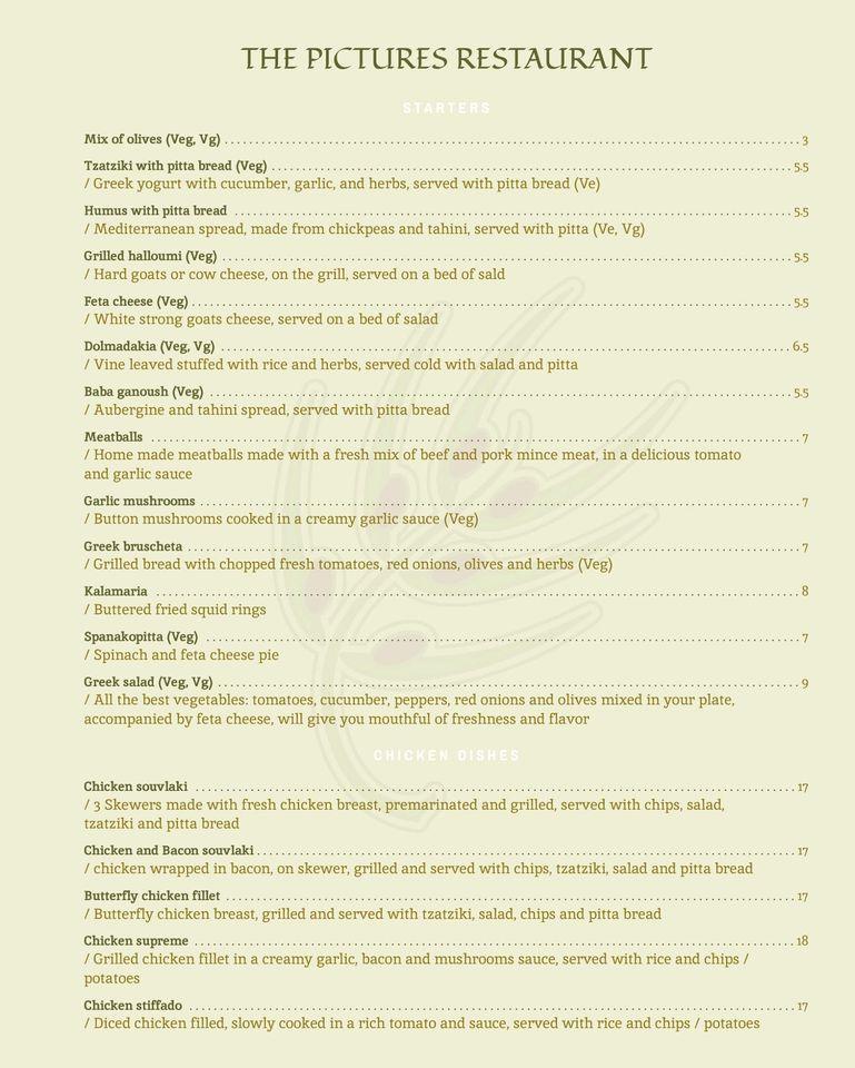 Menu at Zante Food restaurant, Airdrie