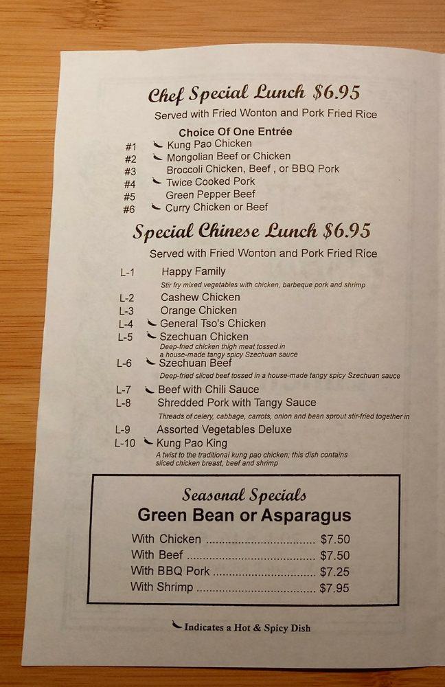 Menu at Hometown Taste restaurant, Portland