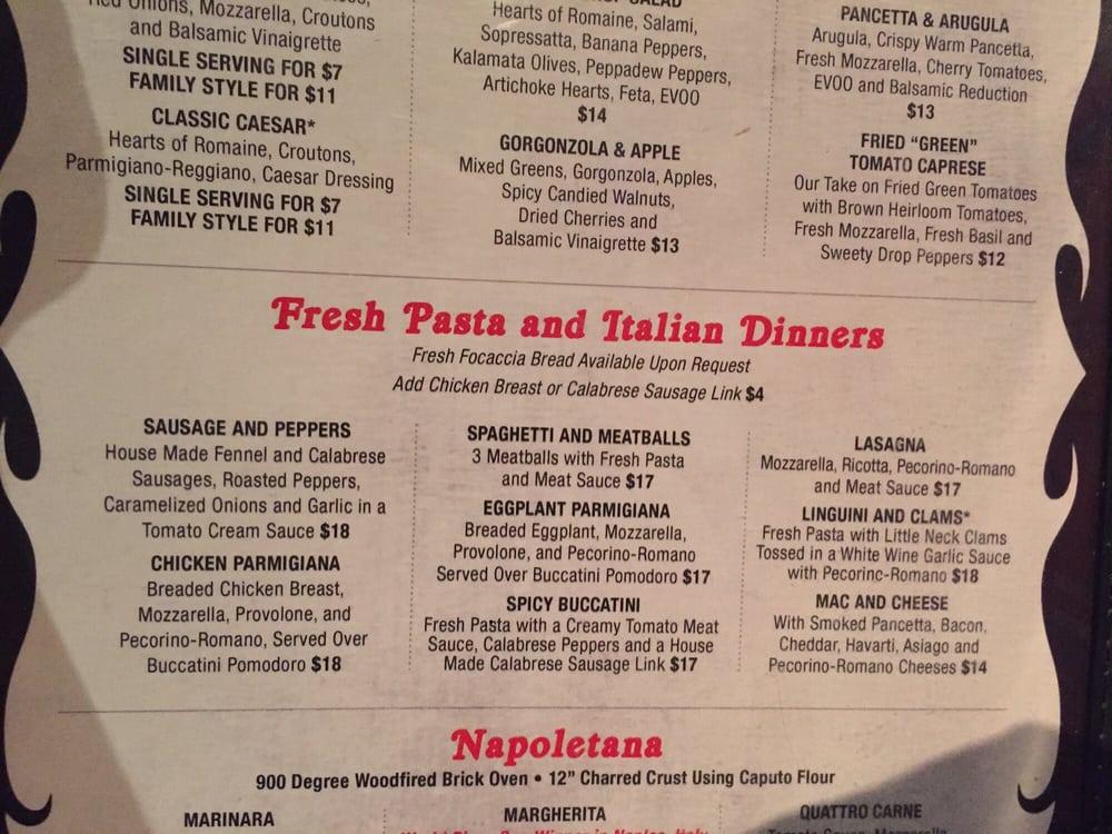 Menu at Pizza Rock pub & bar, Las Vegas, 201 N 3rd St