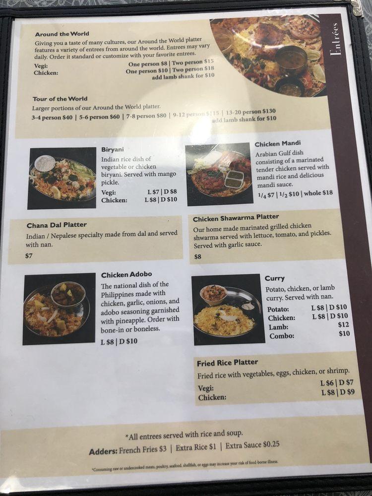 Menu at Circle of Friends Restaurant, Findlay, 125 W Sandusky St