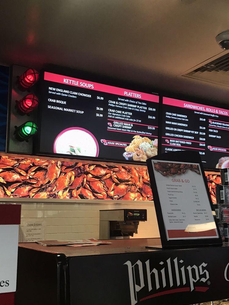 Menu at Phillip's Seafood Express restaurant, Aberdeen, I-95 JFK ...
